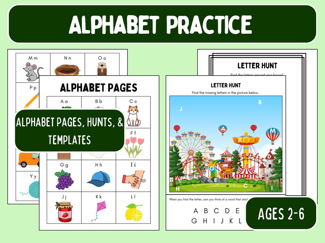 Alphabet Practice: Letter Recognition, Letter Hunts, Learn the Letters ...
