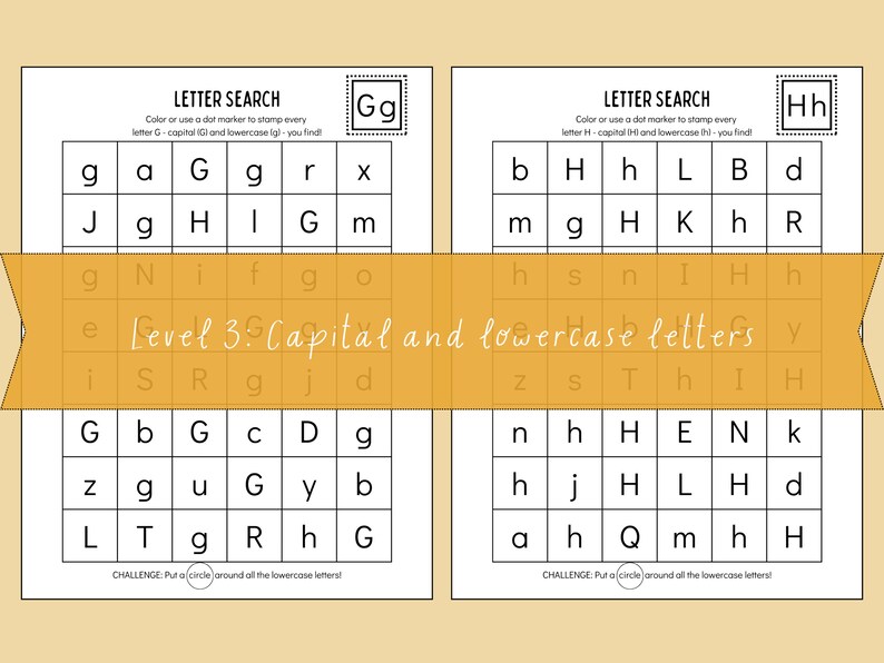 Letter Search BUNDLE: Letter Recognition, Alphabet Practice, Capital ...