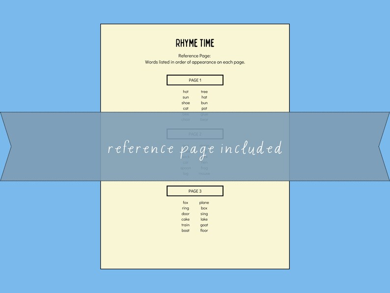 Match the Rhyming Words, Phonological Awareness, Preschool Printables ...