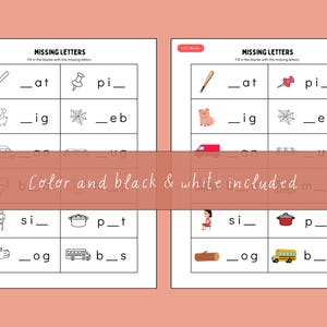 Fill in the Blanks: Spell CVC Words, Blends, Words With Short Vowel ...