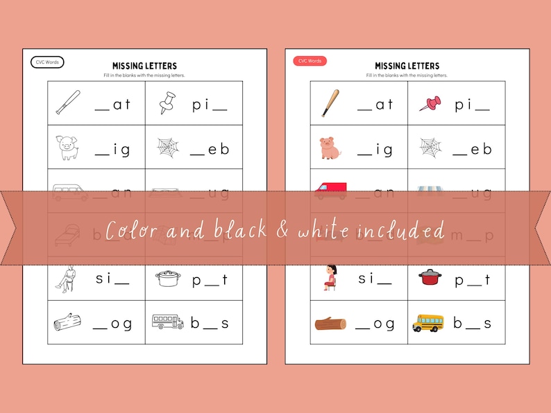 Fill in the Blanks: Spell CVC Words, Blends, Words With Short Vowel ...