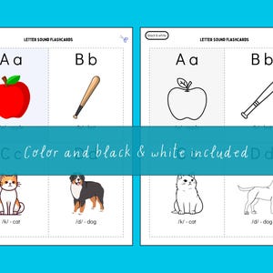 Letter Sound Flashcards: Practice Letters & Sounds, Alphabet Letters ...