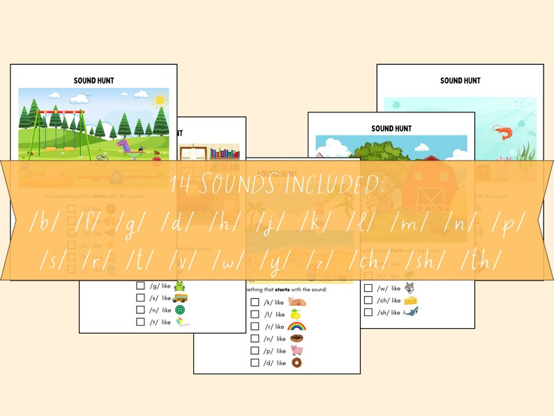Sound Hunts: Consonants color, Preschool Printable, Kindergarten ...