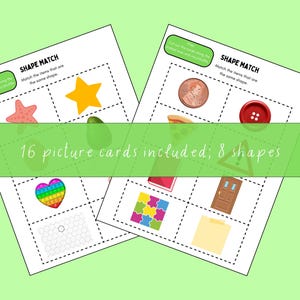 Shape Matching Game, Match the Shapes, Memory Game for Kids, Learn ...