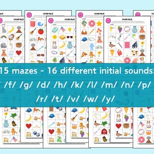 Sound Mazes, Phonemic Awareness, Phonics, Learn to Read, Preschool ...