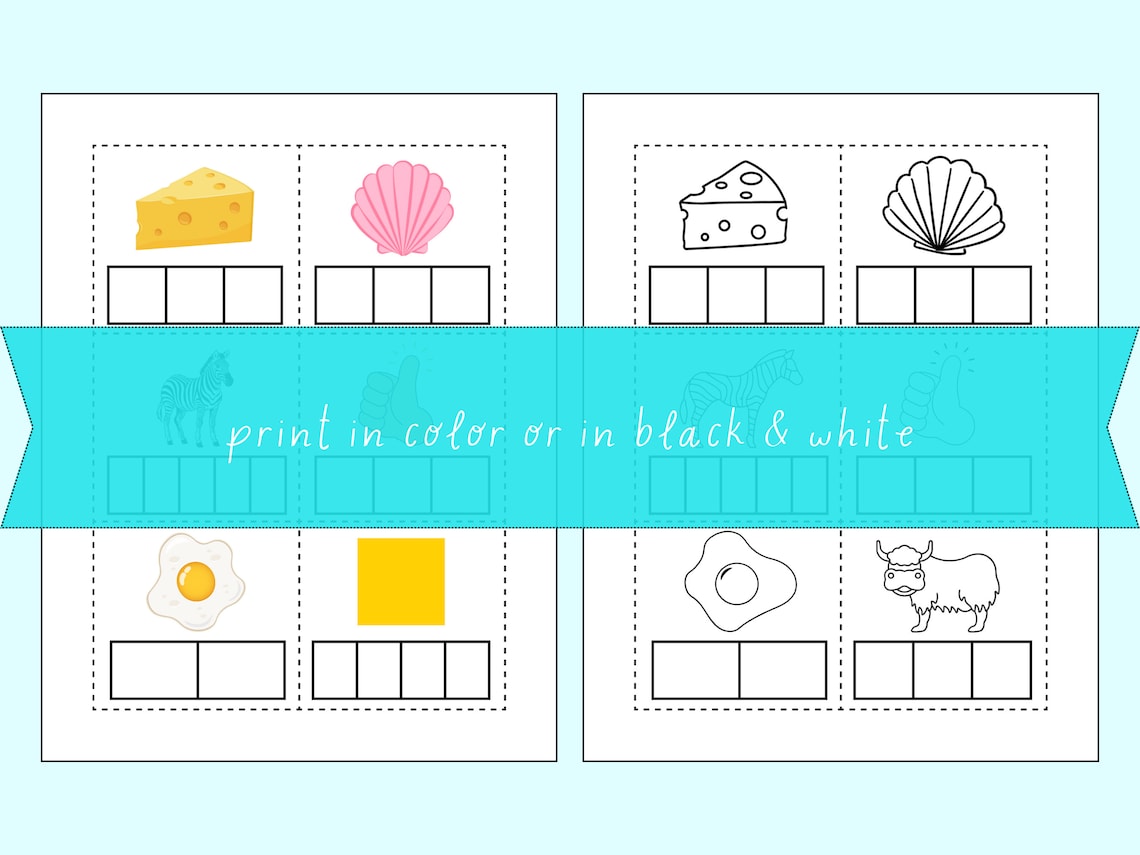 Sound Boxes elkonin Boxes: Phonemic Awareness, Early Reading Skills ...