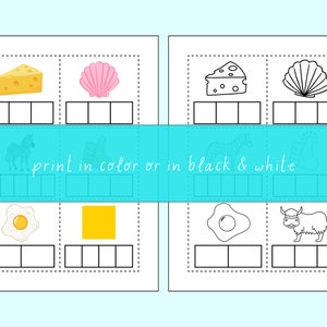 Sound Boxes (elkonin Boxes): Phonemic Awareness, Early Reading Skills ...