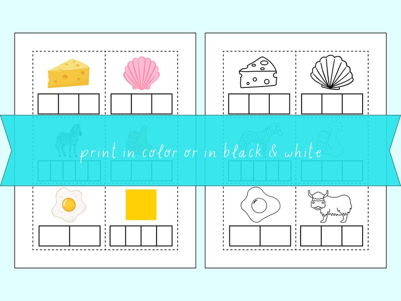 Sound Boxes elkonin Boxes: Phonemic Awareness, Early Reading Skills ...