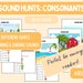 Sound Hunts: Consonants (color), Preschool Printable, Kindergarten ...