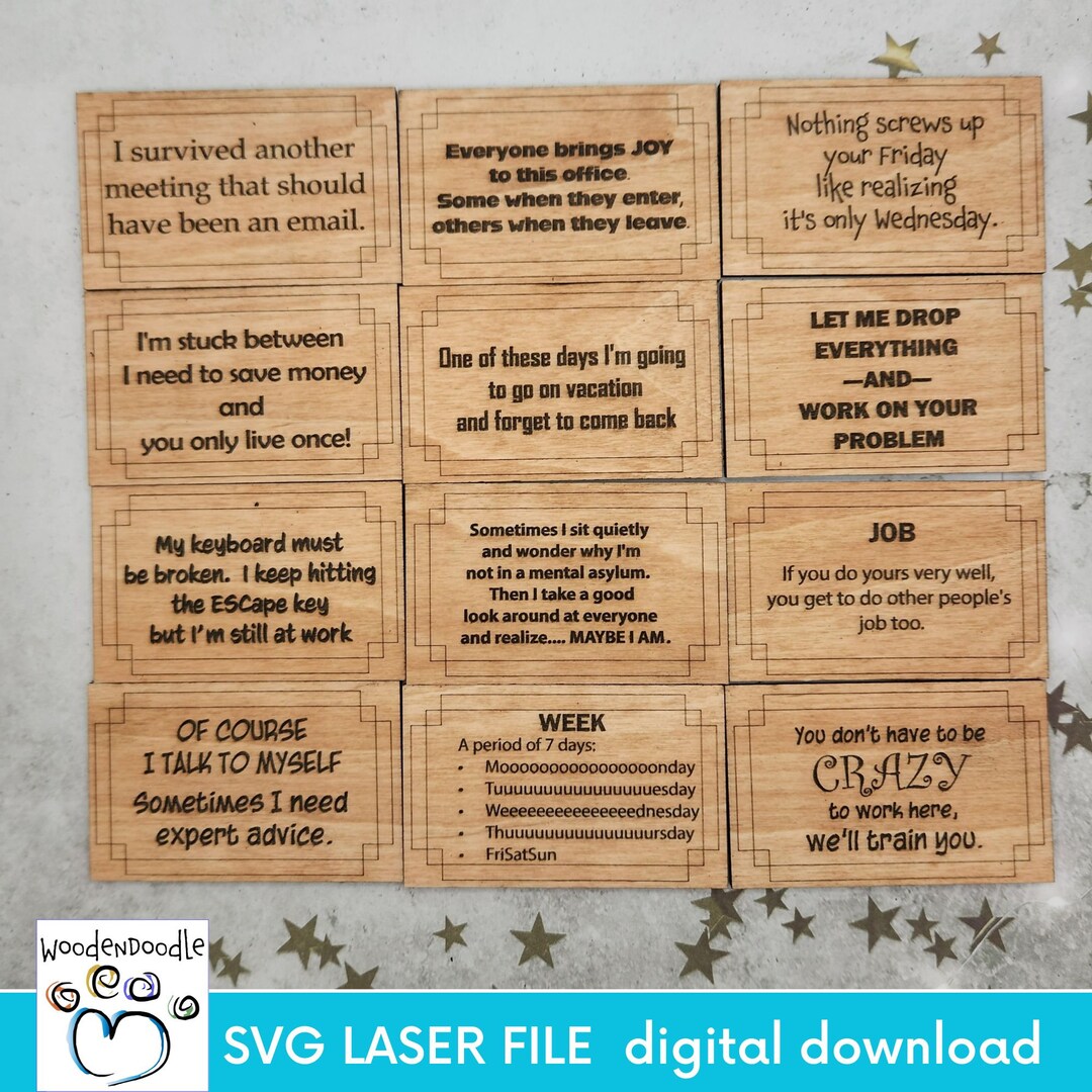 Funny Work-related Magnet SVG Design Files - Etsy