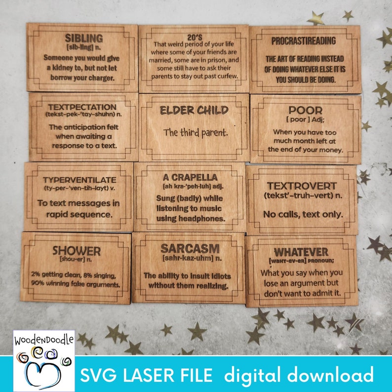 Funny Definitions 2 Magnet SVG Design Files - Etsy