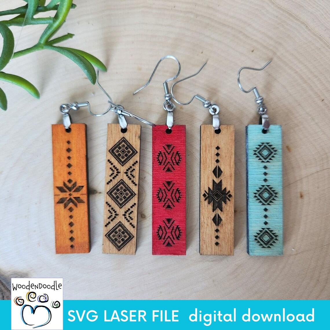 Earring Designs, Native American Inspired Geometric Designs 03, SVG - Etsy