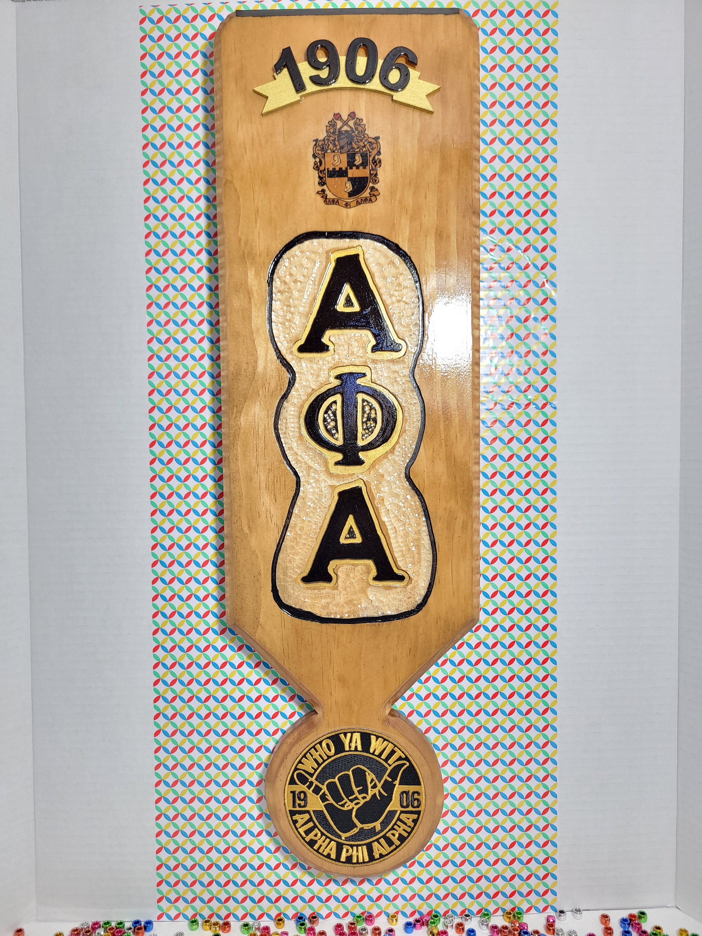 Alpha Phi Alpha Fraternity Paddle - Etsy