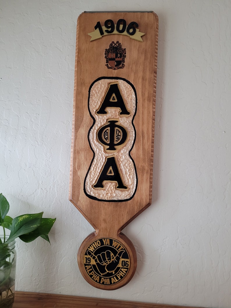 Alpha Phi Alpha Fraternity Paddle - Etsy