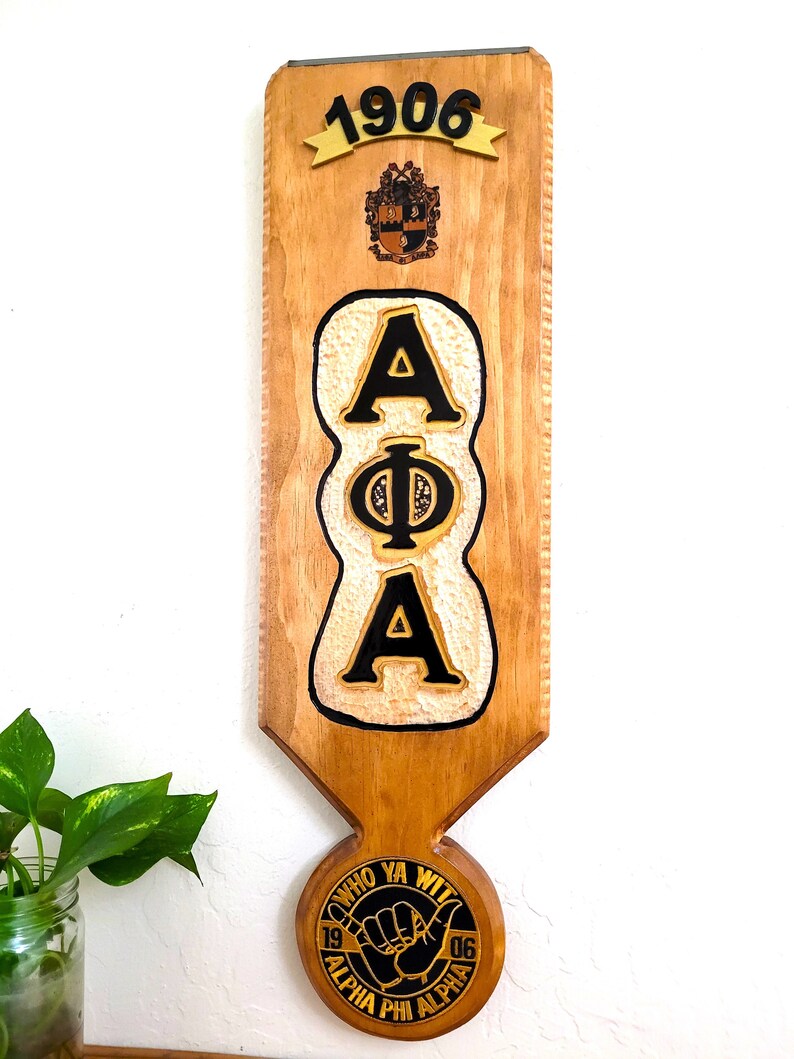 Alpha Phi Alpha Fraternity Paddle - Etsy