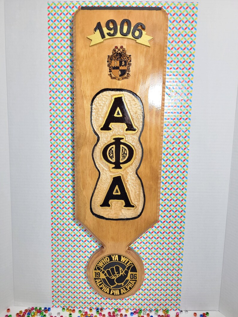Alpha Phi Alpha Fraternity Paddle - Etsy