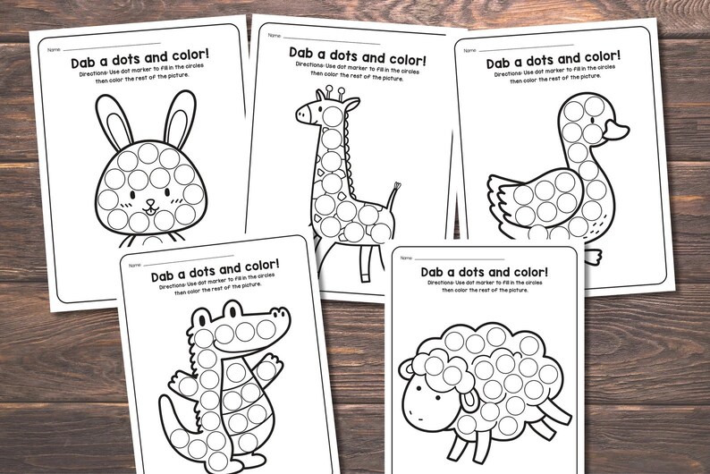 Alphabet Animal Dot Marker Worksheets, 52 Pages, Dot Marker Activities ...