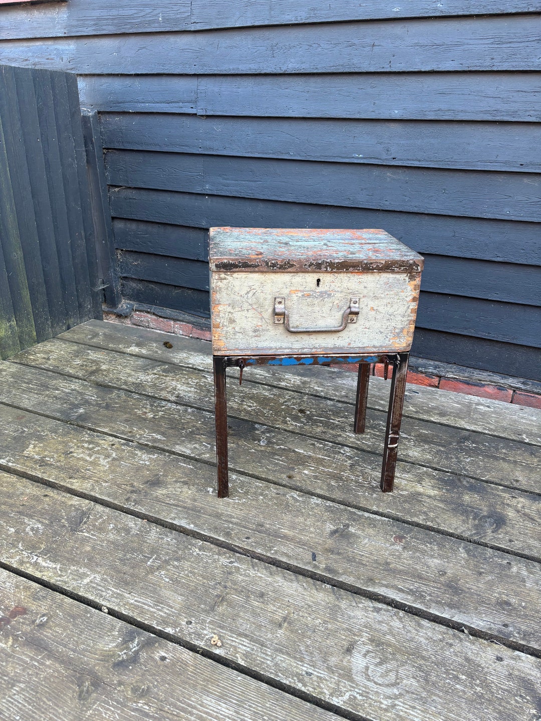 Vintage WW2 Portsmouth Royal Navy Toolbox Upcycled Bedside/ Side ...