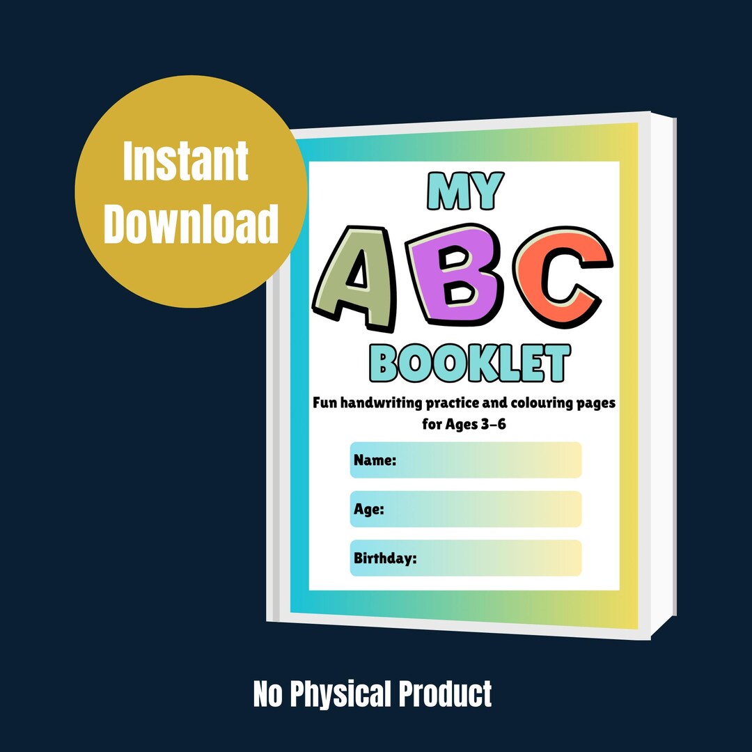 ABC Tracing & Coloring Book | Printable Alphabet Activity Pages for ...