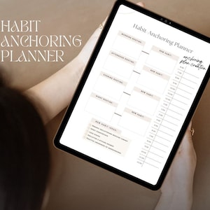 Habit-anchoring Planner | Daily Routine Builder | Printable PDF | New ...