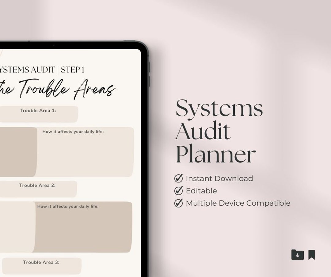 Comprehensive Systems Audit Planner | Digital Download | Household ...