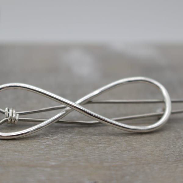 Silver Barrette - Etsy