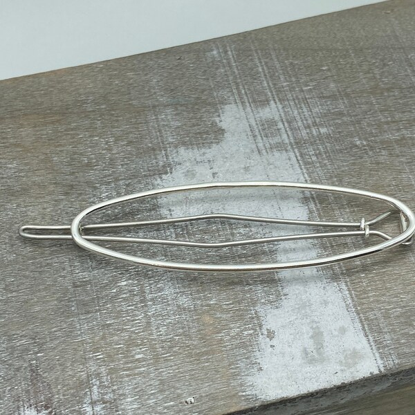 Silver Barrette - Etsy