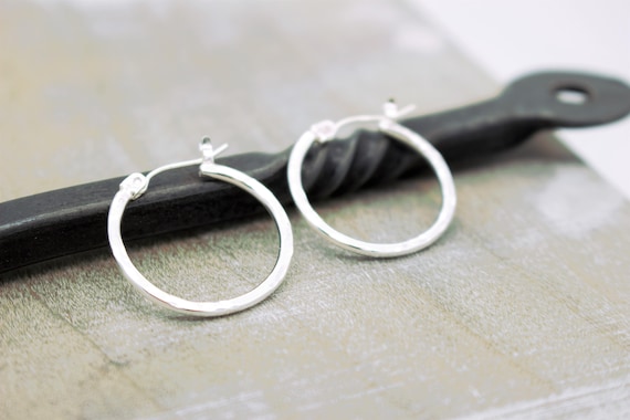 Silver hoop earrings sale store