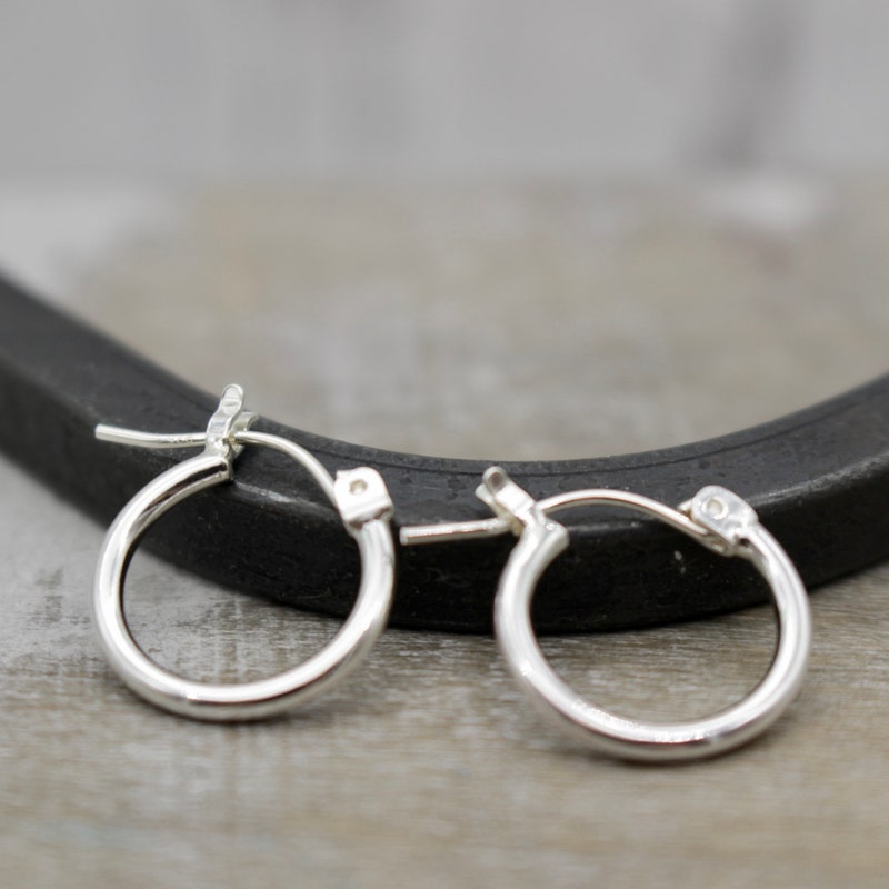 1 1/2 Inch Silver Hoops - Etsy
