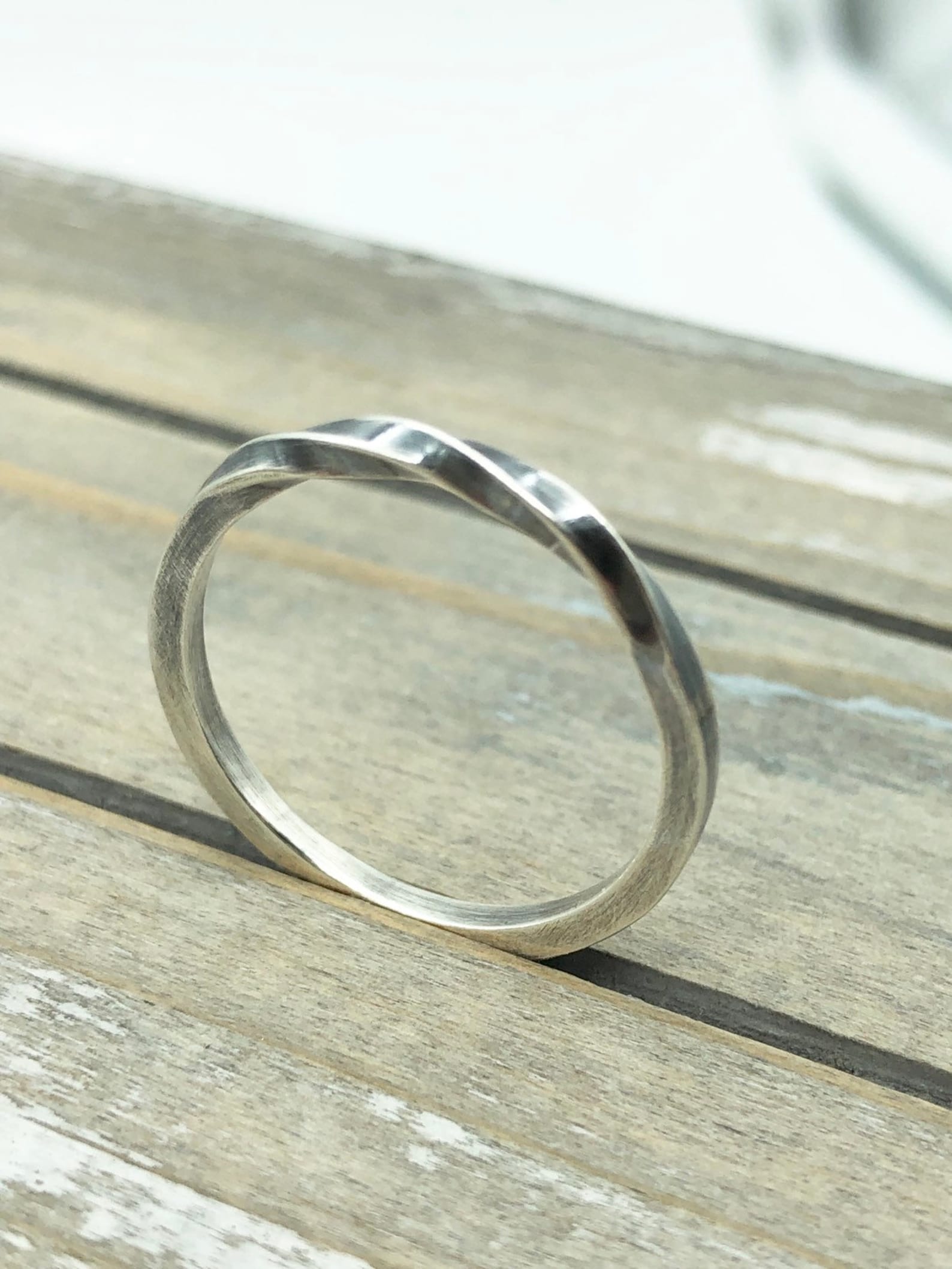 Simple Silver Ring Sterling Silver Ring Band Gift for Her | Etsy