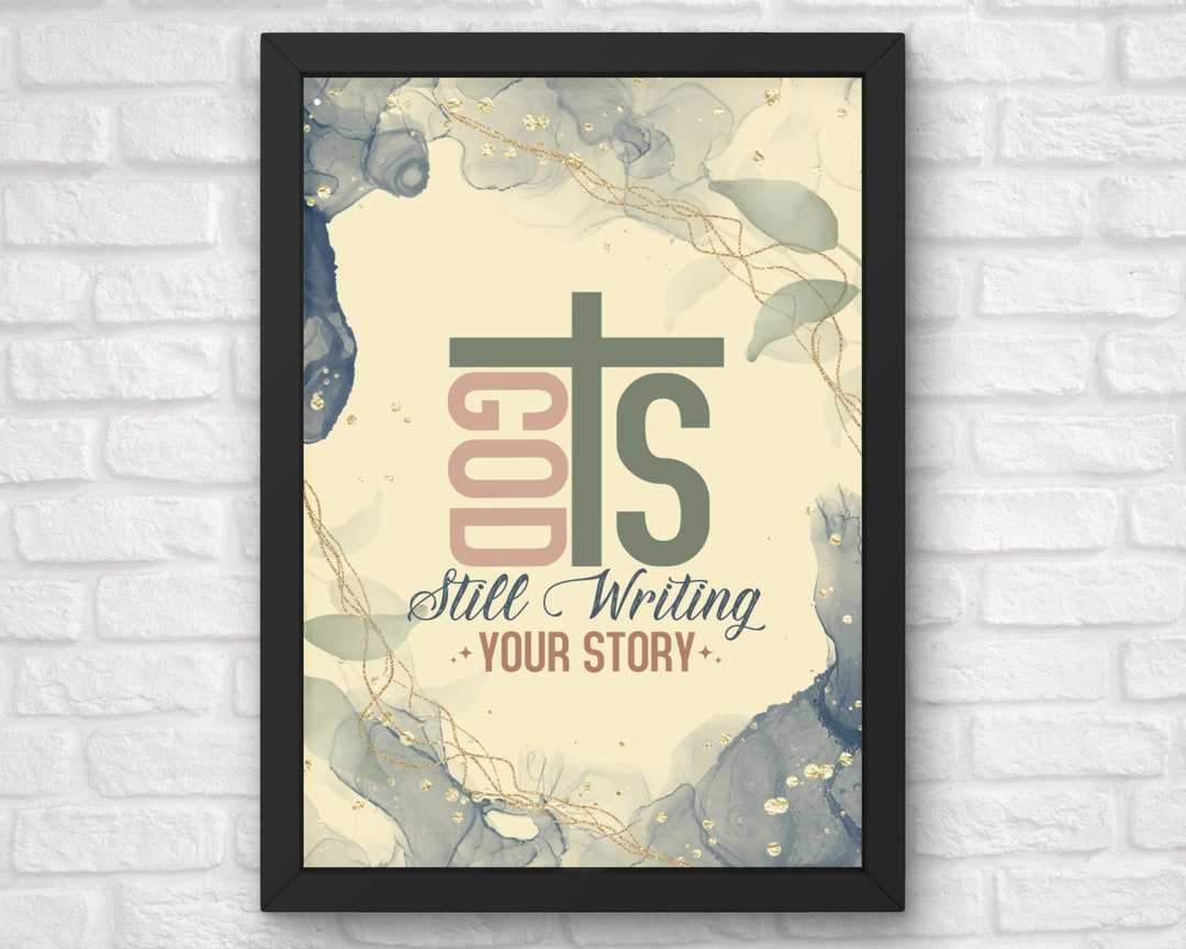 Christian Wall Art, Bible Home Decor, Modern Scripture Printable, Faith ...