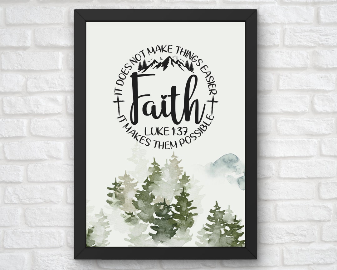 Christian Wall Art, Christian Wall Art Print, Bible Home Decor, Modern ...