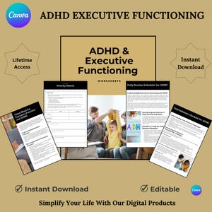 Adhd Worksheets, Executive Functioning Worksheets, Daily Routine ...