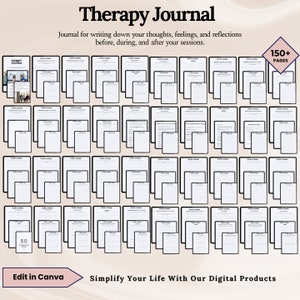 Therapy Journal, Depression Therapy Journal, Adhd Manifesting Journal ...