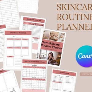 Skincare Planner Template, Selfcare Beauty Routine, Skincare Routine ...
