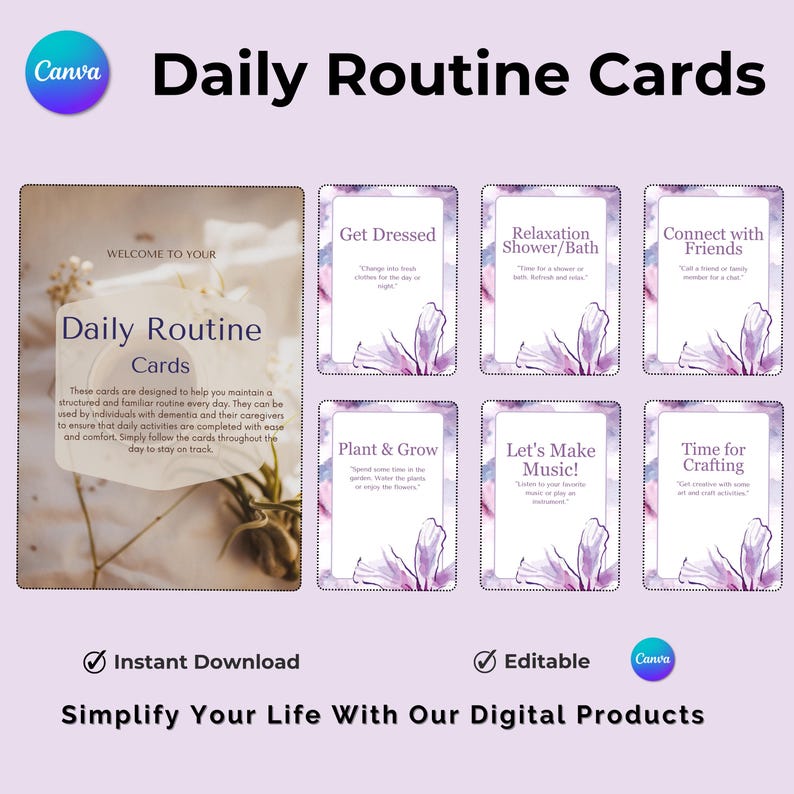 Daily Routine Cards Kids, Morning Routine Affirmation Cards ...