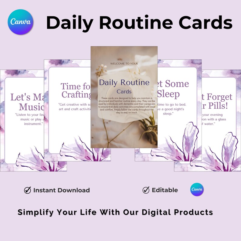 Daily Routine Cards Kids, Morning Routine Affirmation Cards ...