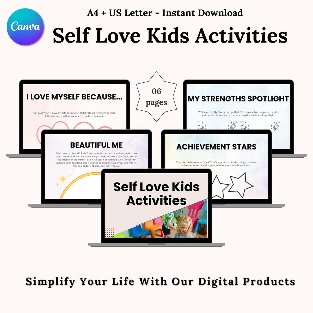 Self Love Activities, Inspirational Quotes Kids Worksheet, Self Love ...