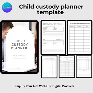 Child Custody Plan, Family Custody Agreement Template, Child Support ...