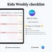 Weekly Checklist, Kids Activities Checklist, Homeschool Printable ...