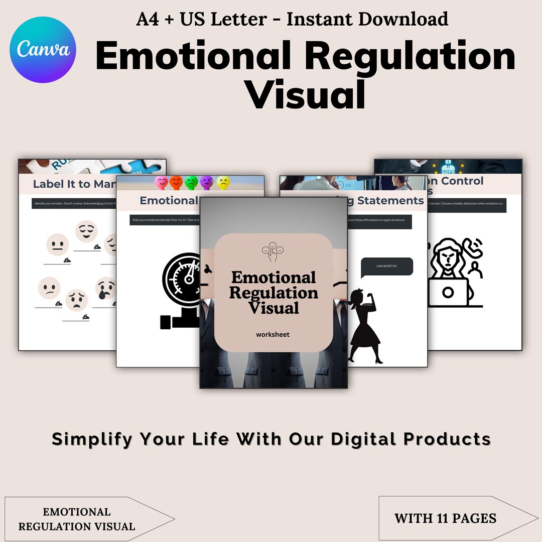 Emotional Regulation Visual, Coping Skills Visual Support, Emotional ...