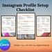Instagram Checklist Template, Instagram Account Setup Checklist ...