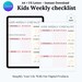 Weekly Checklist, Kids Activities Checklist, Homeschool Printable ...