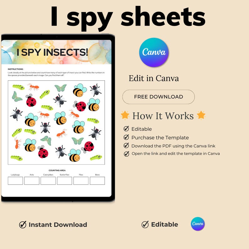 I Spy Activity Sheets, I Spy Wedding Bingo, Kids Homeschool Activities ...