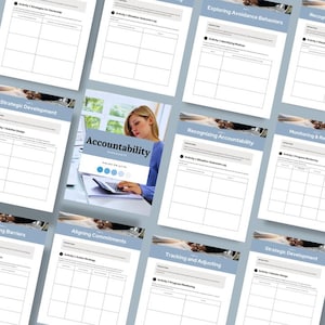 Accountability Worksheet, Responsibility Chart Worksheet, Avoidance ...