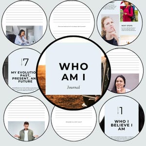 Who Am I Journal, Find Yourself Journal, Self Discovery Reflection ...