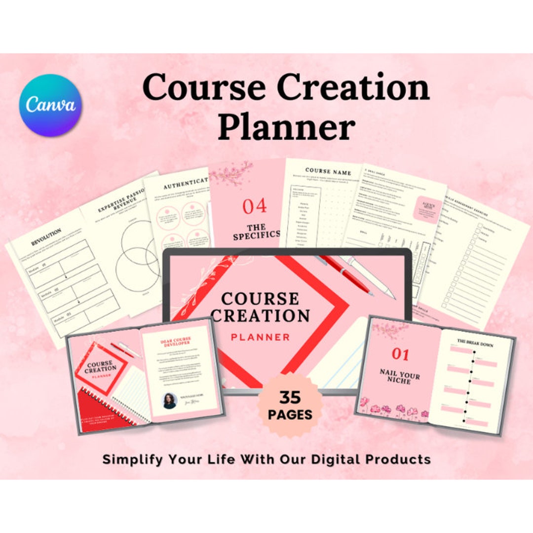 Course Creation Planner, Goodnotes Content Planner, Digital Content ...