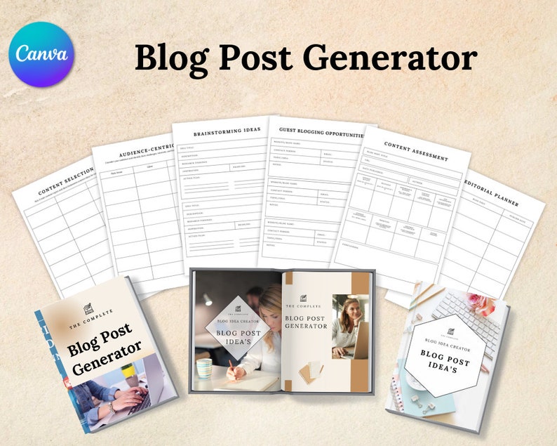 Blogger Planner Post Generator, Printable Blog Post Template, Blog Post ...