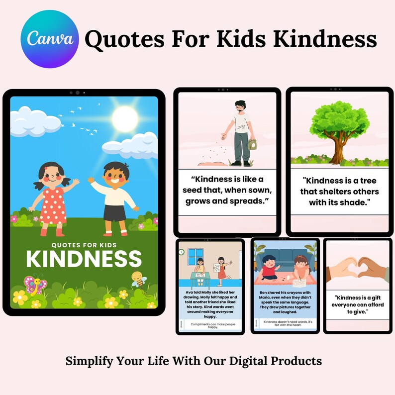 Quotes for Kids Worksheet, Kids Kindness Activities, Daily Affirmations ...