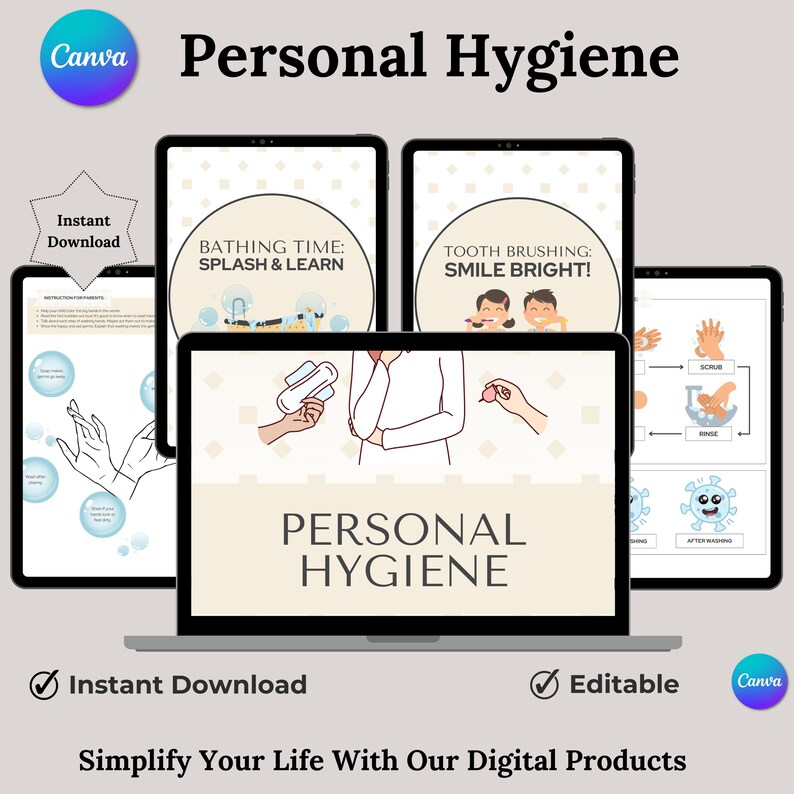 Personal Hygiene Checklist, Kids Routine Daily Checklist, Cleaning ...